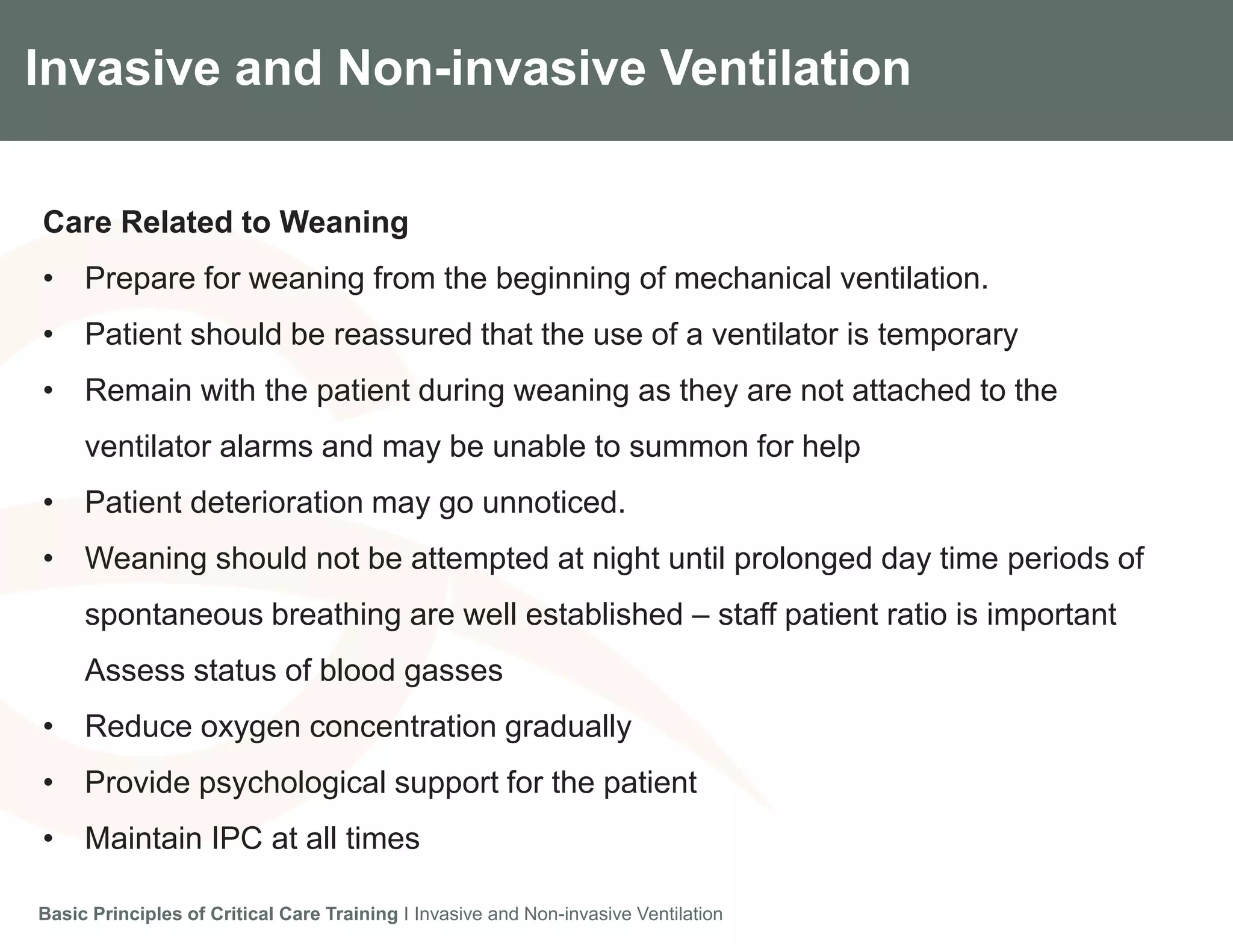 Module 2.5 Invasive & Non-Invasive Ventilation | PPT