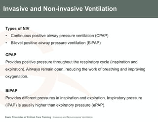 Module 2.5 Invasive & Non-Invasive Ventilation | PPTX