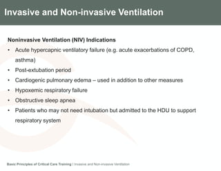 Module 2.5 Invasive & Non-Invasive Ventilation | PPTX