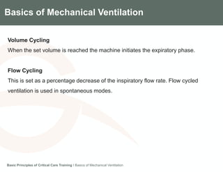 Module 2.6 Basics of Mechanical Ventilation | PPTX