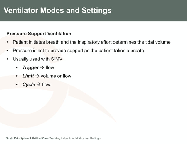 Module 2.7 Ventilation Modes & Settings | PPT