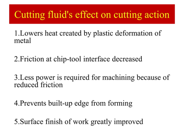 Cutting Fluids.pptx | Chemistry | Science