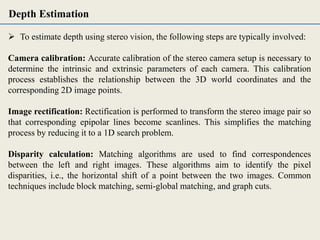 MODULE 2 computer vision part 2 depth estimation | PPTX