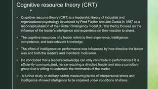 Theories of leadership in leadership and team building | PPTX