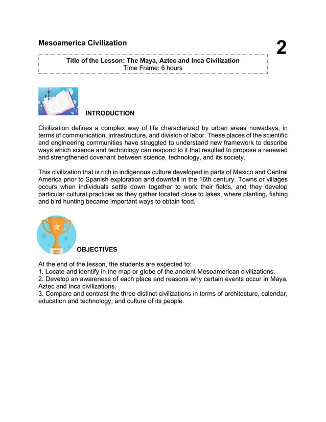 Mesoamerica Civilization (Maya, Aztec and Incan Civilization) | PDF