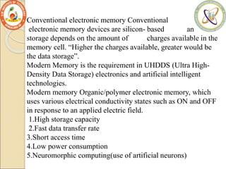 Material for memory and display system h | PPT