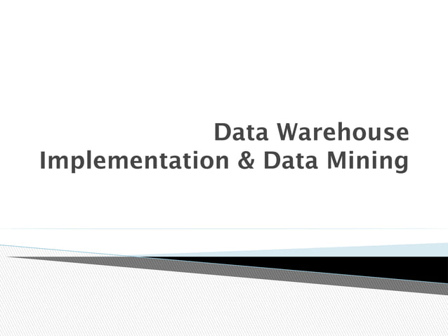 data mining and data warehousing PPT module 2 | PPT | Free Download