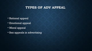 MODULE 2.pptx advertising message and advertising appeals | PPTX
