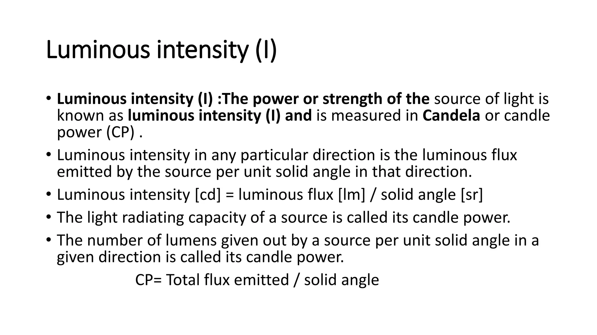 Module 2- illumination engineering illuminance | PDF