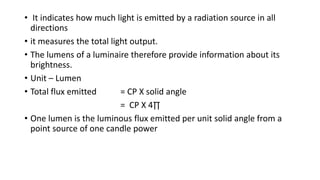 Module 2- illumination engineering illuminance | PDF