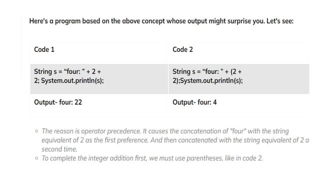 String In Java String Constructors And Operations Ppt