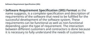 Requirement Engineering. Types of requirement | PPTX