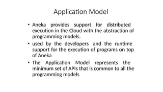 ANEKA in cloud computing platform distributed applications | PPT