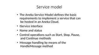 ANEKA in cloud computing platform distributed applications | PPT