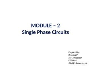 Basic Electrical Engineering -MODULE – 2.pptx