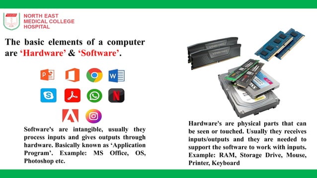 basic introduction to computer and its parts | PPTX