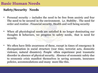 Module 2.1 Basic Human Needs- concept of Health | PPTX