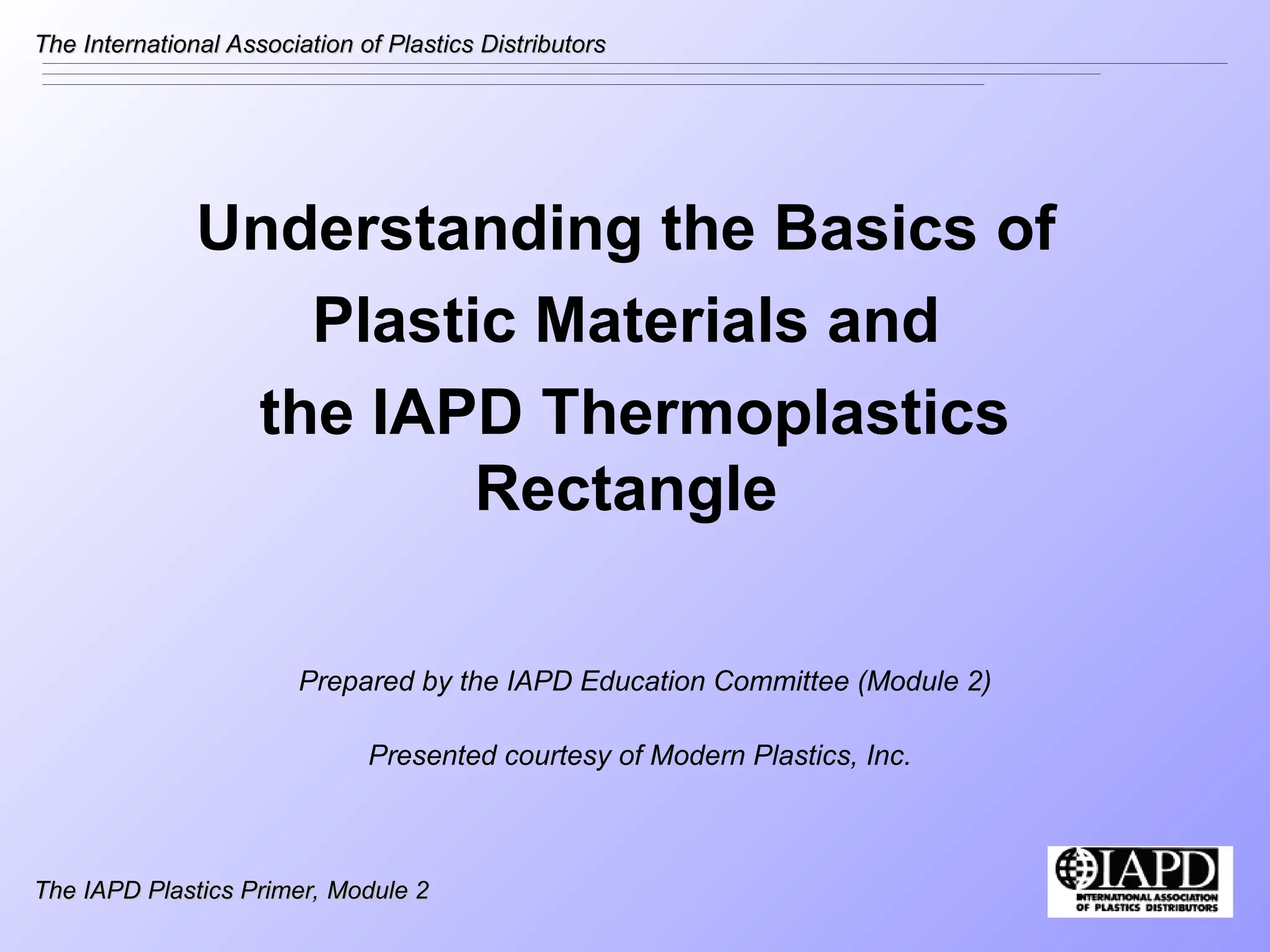 module2.ppt Basics of plastics materials | PPT