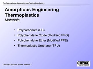 module2.ppt Basics of plastics materials | PPT