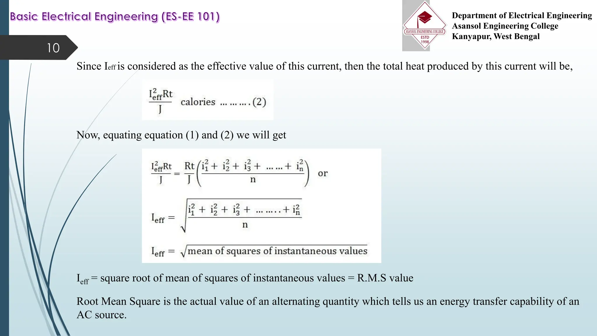 BASIC ELECTRICAL ENGINEERING Module 2.1 | PDF