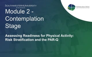 MODULE 2 PHYSICAL EDUCATION DEPARTMENT PAR-Q | PDF