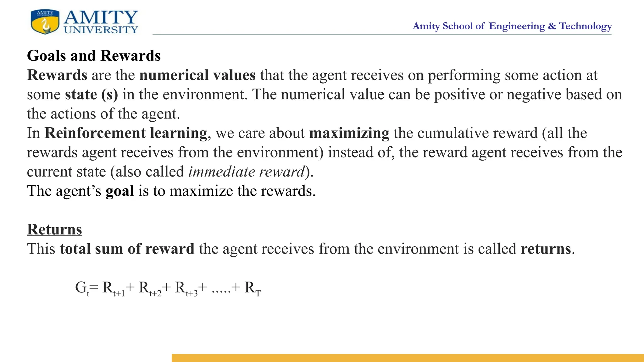 module 2.2.pptx reinforcement learnning amity university mp | PPTX