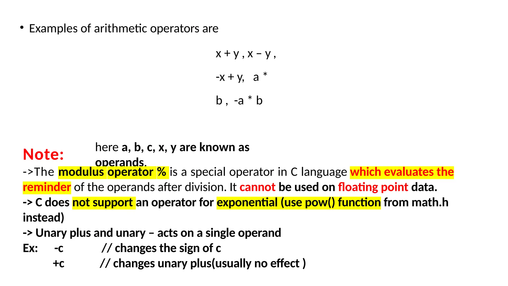 Operators and Expression module 2 introduction to c programming | PPTX