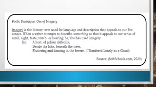 WRITE A SHORT POEM APPLYING THE VARIOUS ELEMENTS AND LITERARY DEVICES ...