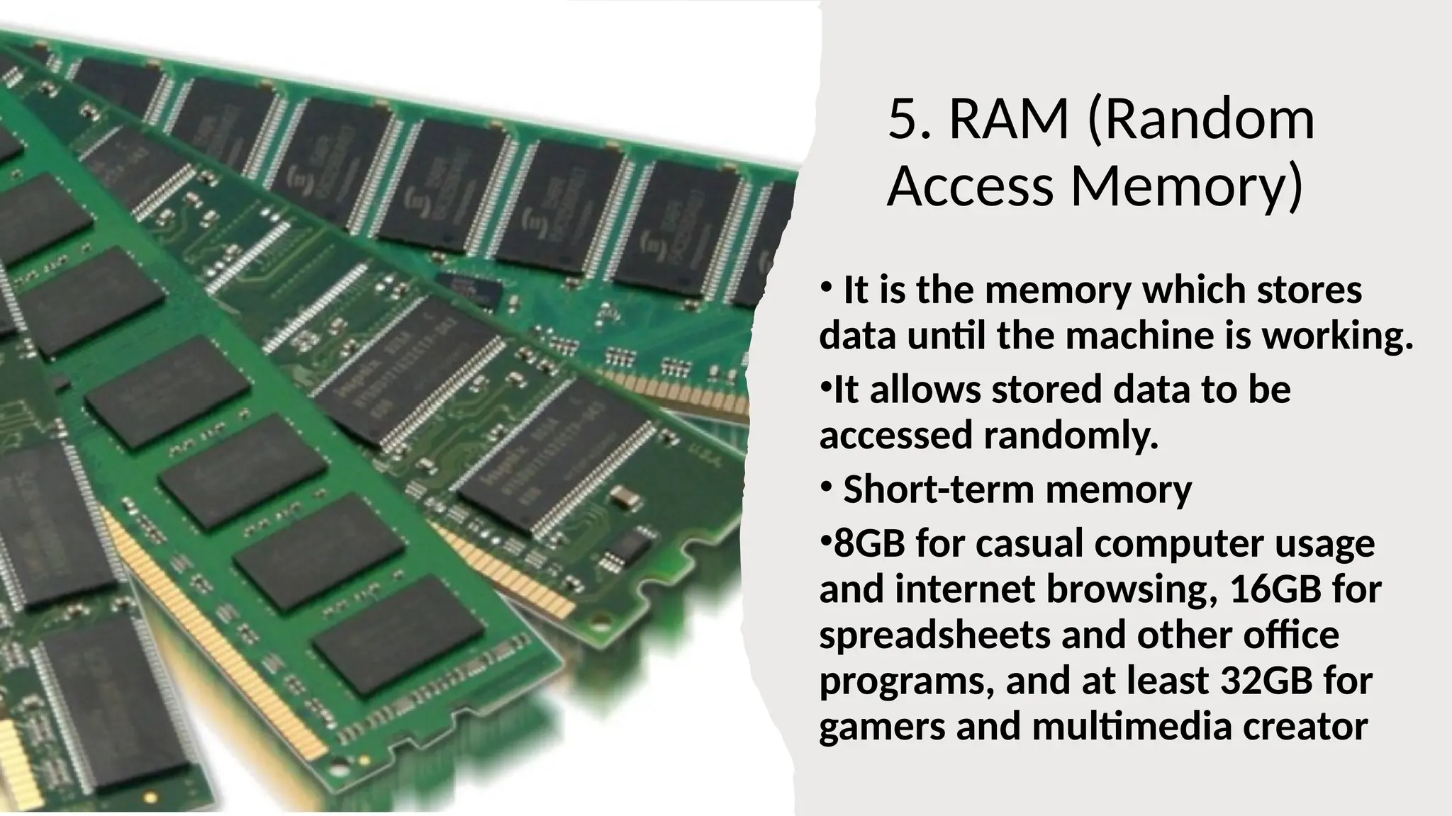 Parts of the motherboard and types of computers | PPTX