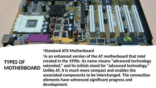 Parts of the motherboard and types of computers | PPTX