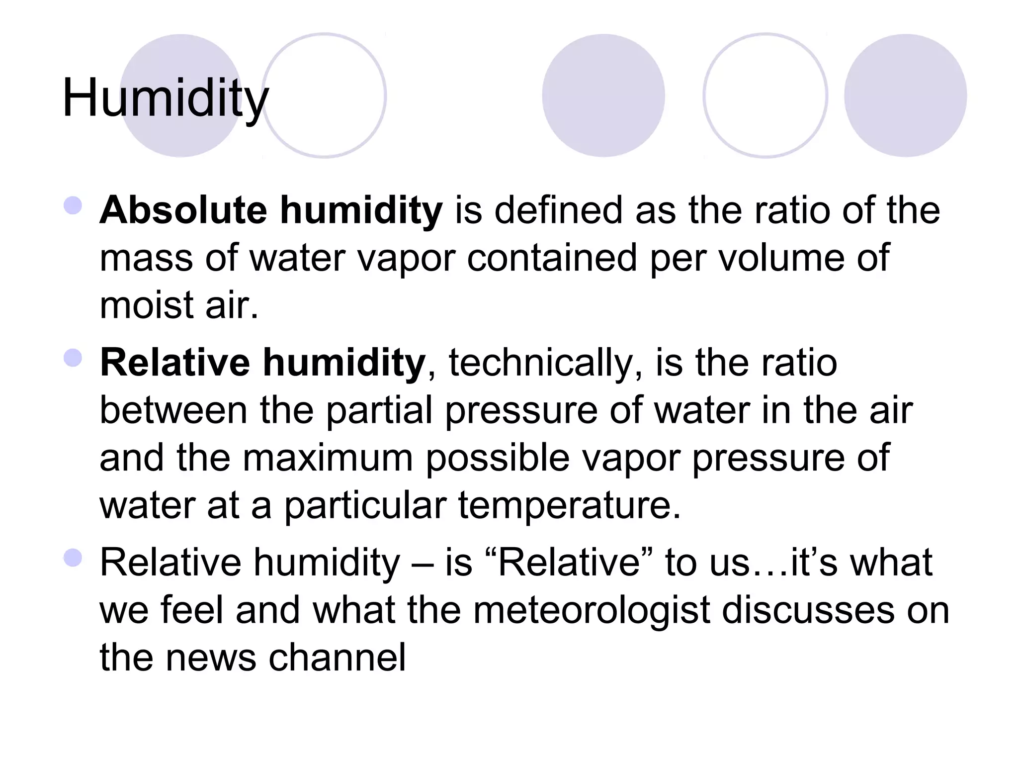 Module 2 air and humidity intro | PPT