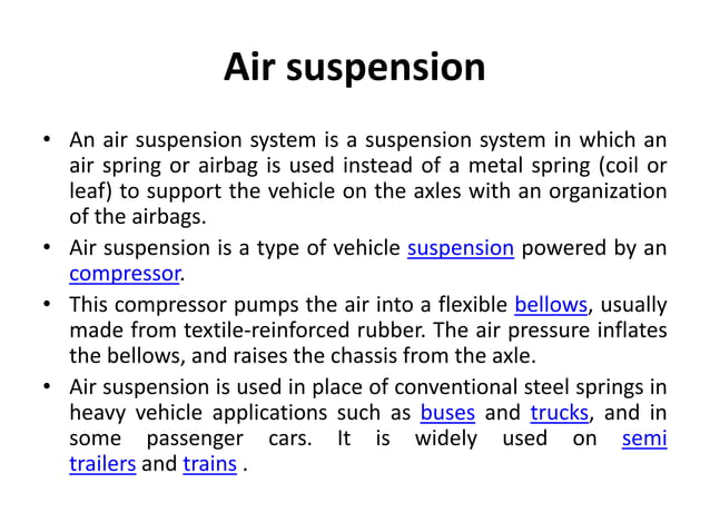 Module 2 - BMEE 0003 Lecture 13 - Suspension System.pptx | Auto Safety Technologies | Auto ...