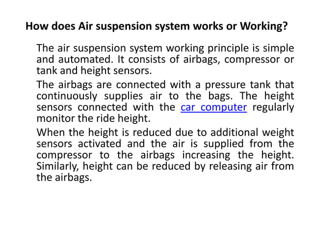 Module 2 - BMEE 0003 Lecture 13 - Suspension System.pptx | Auto Safety Technologies | Auto ...