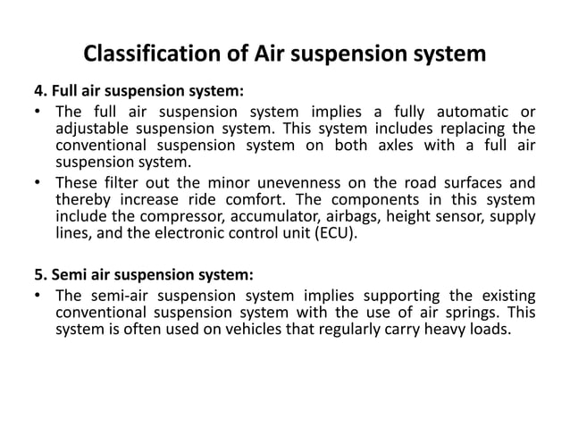 Module 2 - BMEE 0003 Lecture 13 - Suspension System.pptx | Auto Safety Technologies | Auto ...