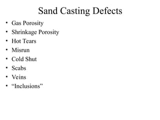 Module 2- Casting of Metals and their use in undustry | PPT