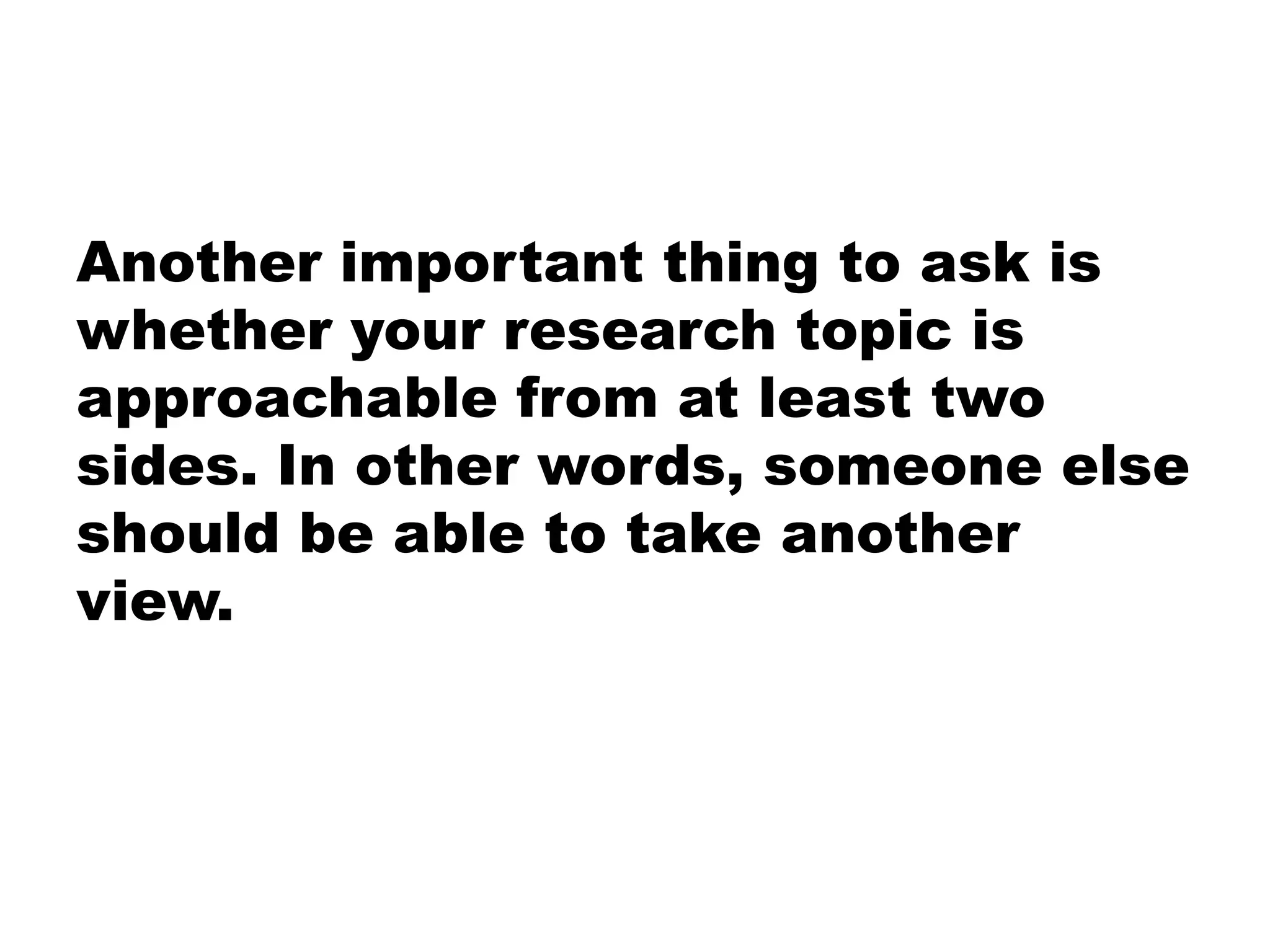 Choosing a Research Topic | PPTX