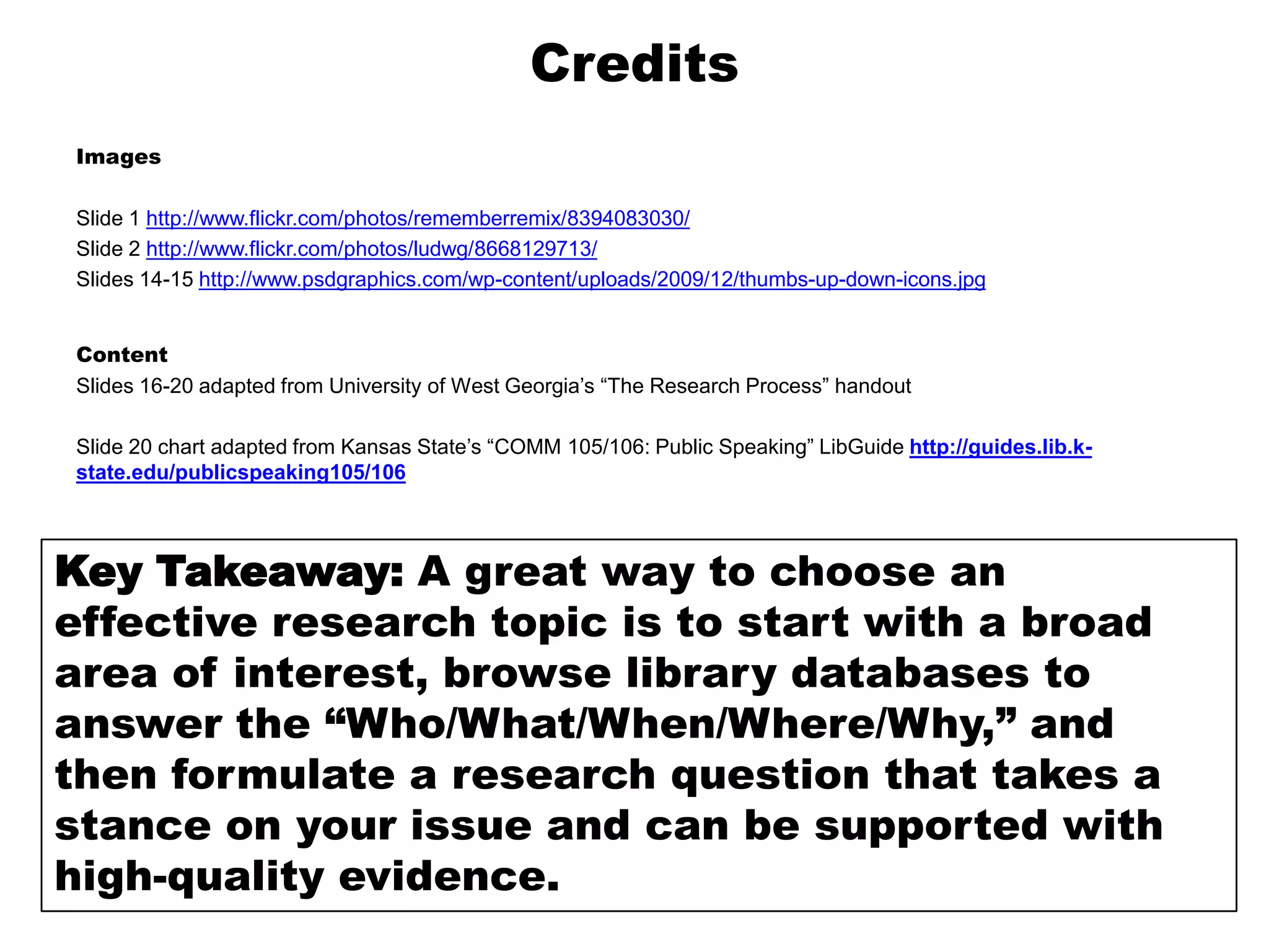 Choosing a Research Topic | PPTX