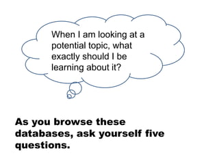 Choosing a Research Topic | PPTX