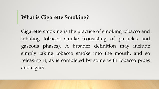 Module 2 - Cigarette Smoking’s Harmful Effects on Health.pptx | Illegal Drugs, Tobacco ...