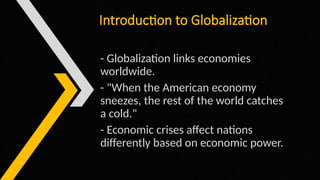 CONTEMPORARY WORLD: THE STRUCTURES OF GLOBALIZATION, GLOBAL GOVERNANCE ...