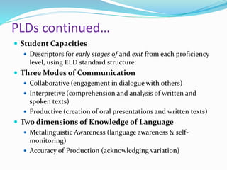 Module 2: ELD Standards | PPTX | Education