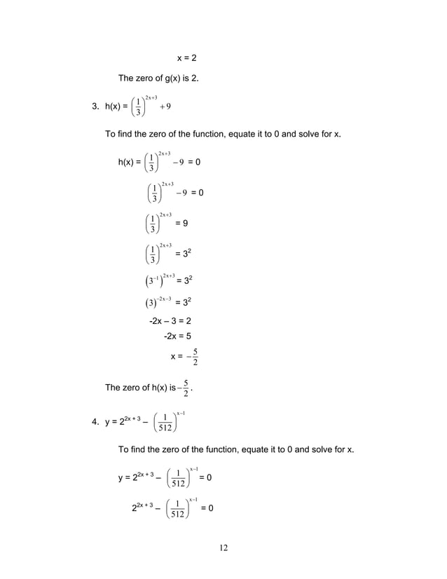 Module 2 exponential functions | PDF | Physics | Science