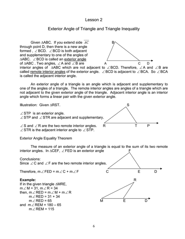 Module 2 geometric relations | PDF