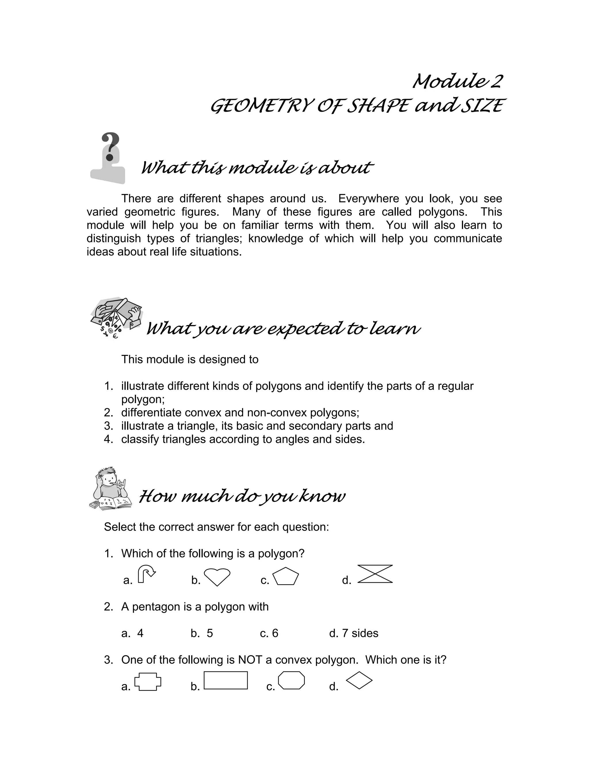 Module 2 geometry of shape and size | PDF