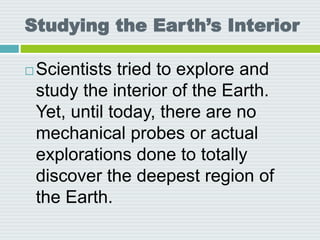 Module 2: Earth's Interior | PPTX