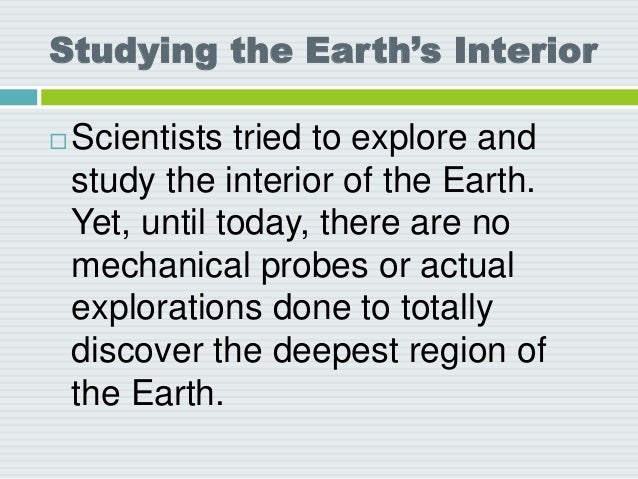 The Earth's Interior Ppt Grade 10