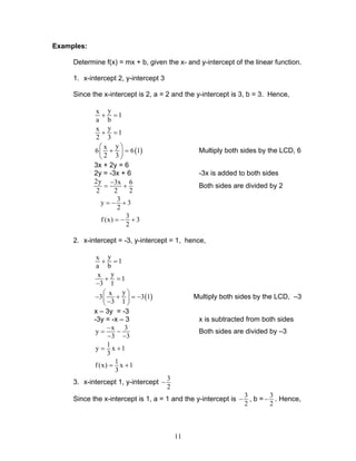Module 2 linear functions | PDF