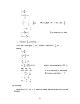 Module 2 linear functions | PDF
