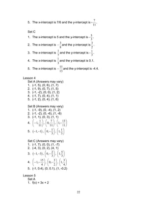 Module 2 linear functions | PDF