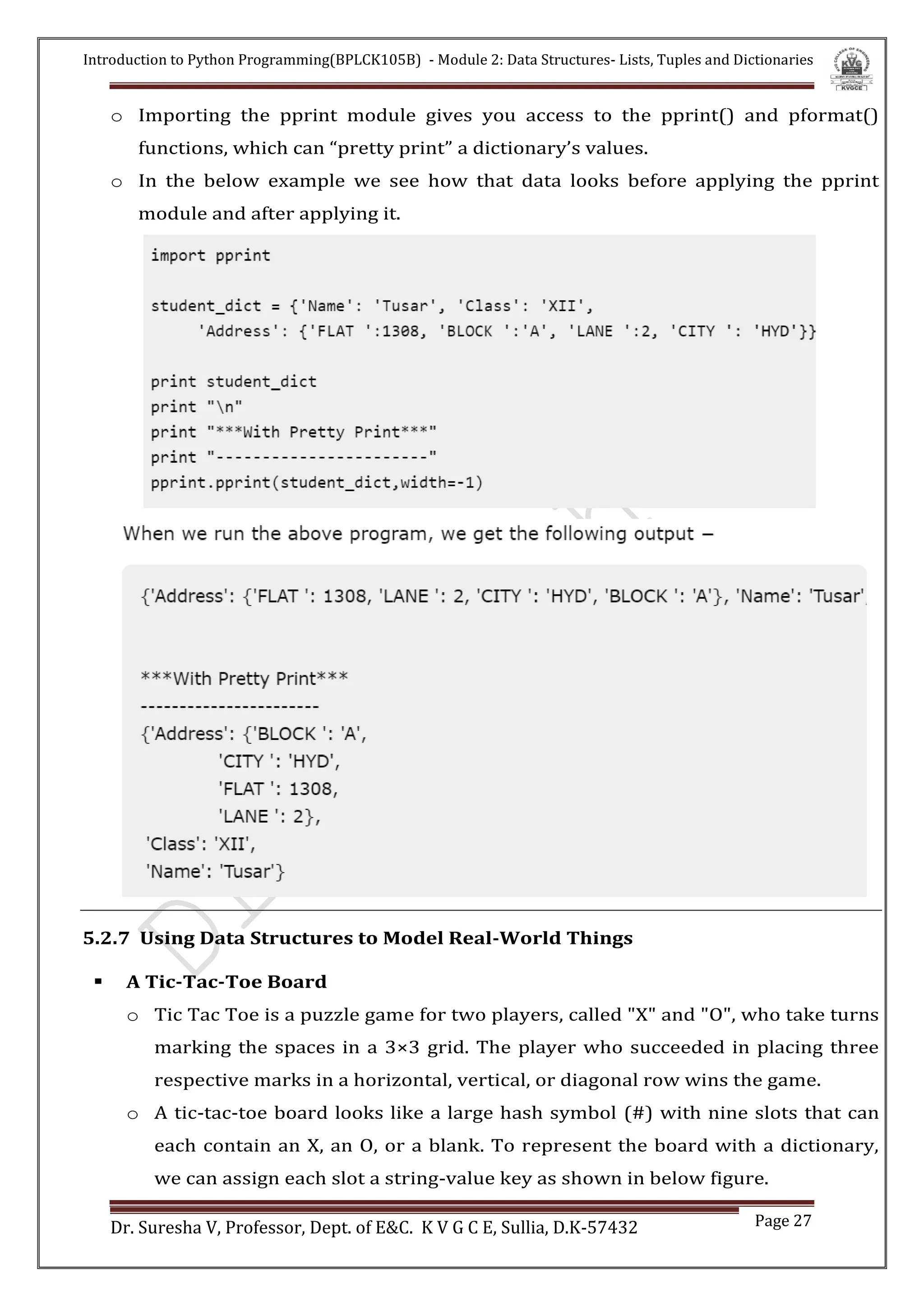 Module 2-Lists,Tuple and Dictionary Final by Dr.SV (1).pdf